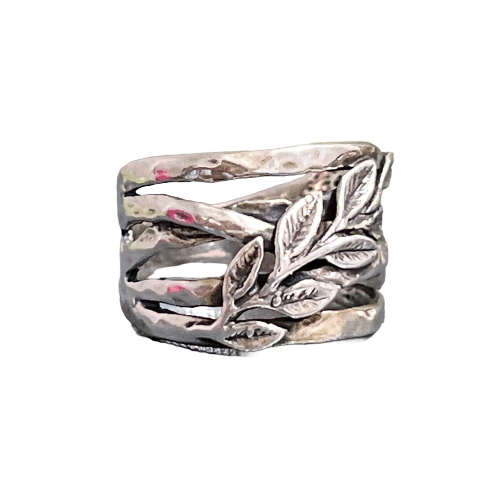 Noa Zuman Sterling Silver Branch & Leaf/ Vine Wrap Ri… - Gem